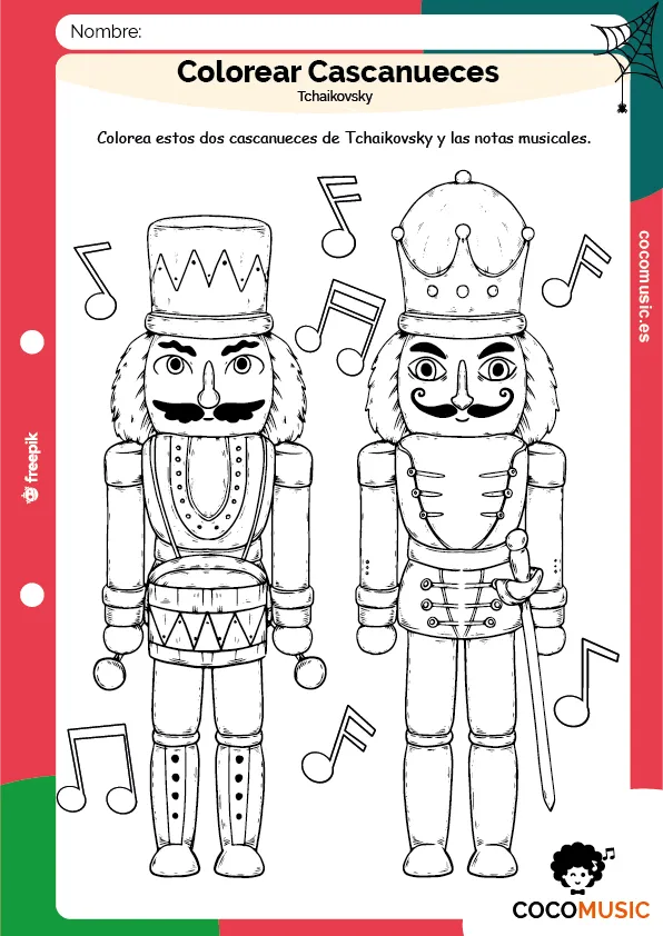 Cascanueces Clara Para Colorear Tapiz De Vocabulario: El Cascanueces